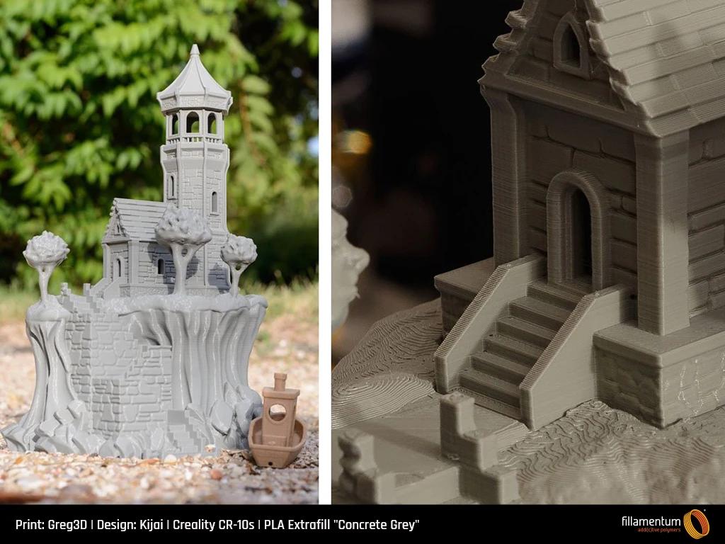 Fillamentum Concrete Grey PLA Filament - ADDIFY Hong Kong 3D Printing