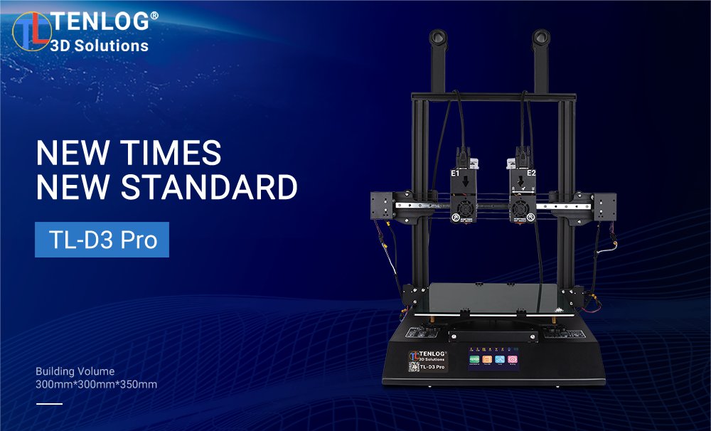 Tenlog TL-D3 Pro IDEX Dual Extruder (BMG™) 3D Printer - Print Better ...