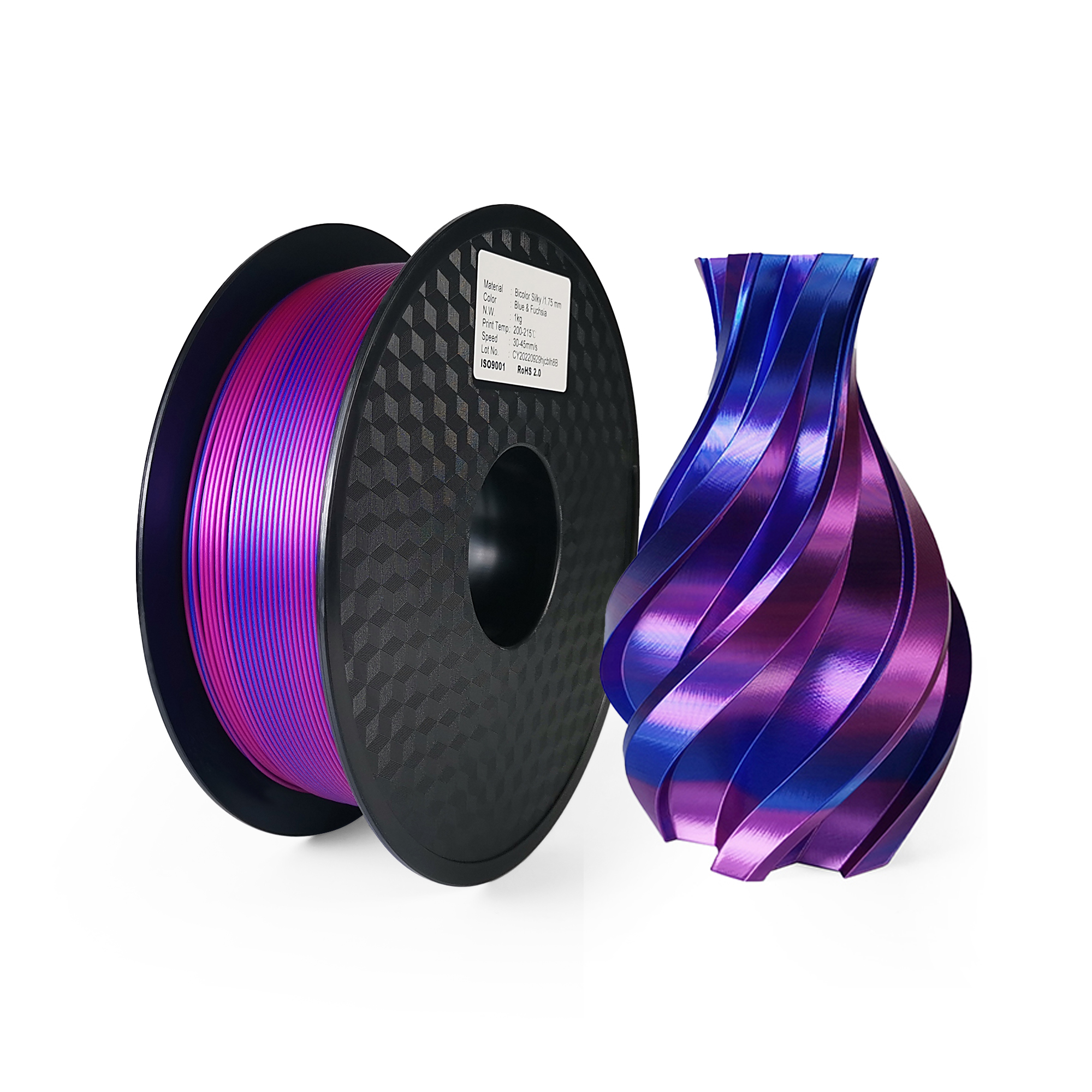 Hello3D Bicolor Silk Like PLA - ADDIFY Hong Kong 3D Printing